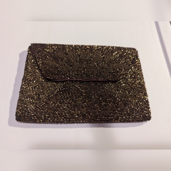 Richere Bag by Wahlborg | Bags | Richere Bag Vintage Beaded Clutch Gold ...